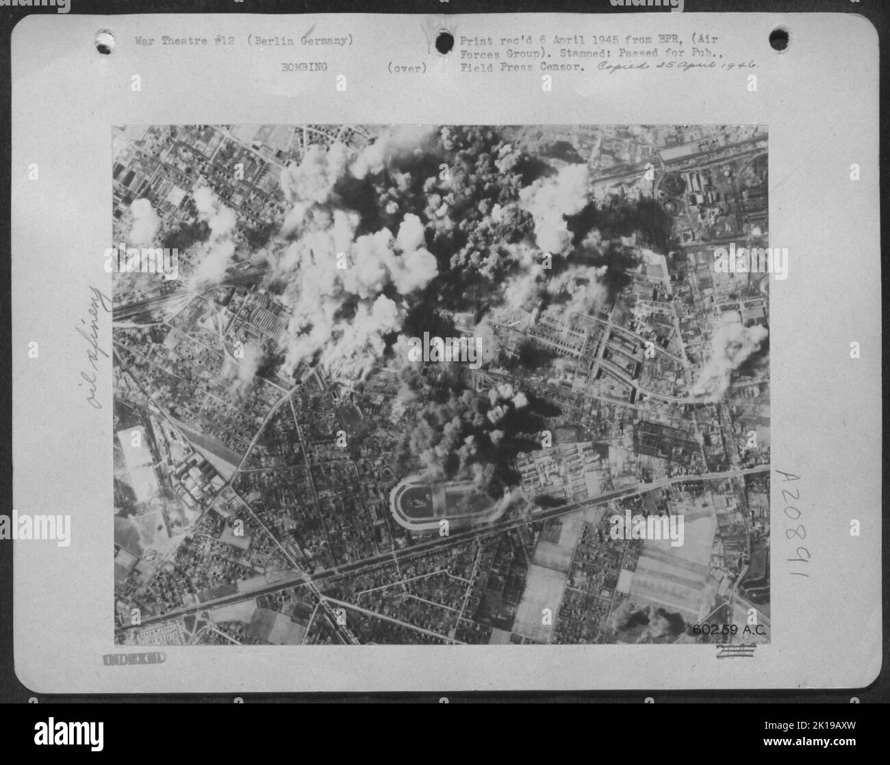 Boeing B-17 Flying Fortresses Of The 15Th Af Made This Pattern Of Bomb ...