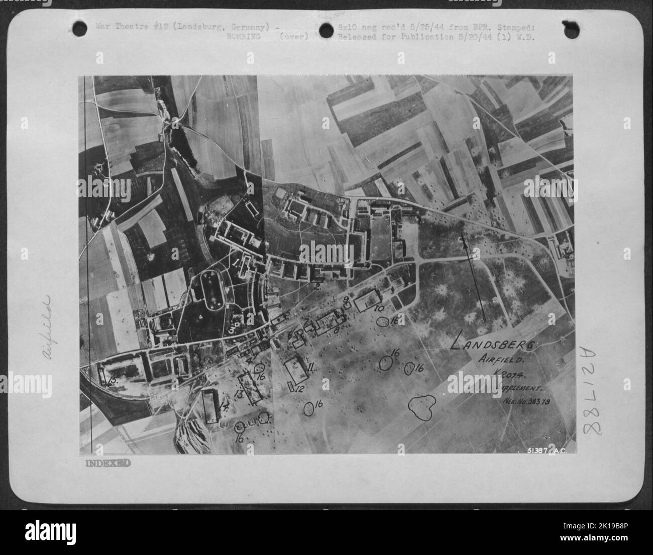 NAZI BASE HARD HIT---German fighters and bombers operated from this ...