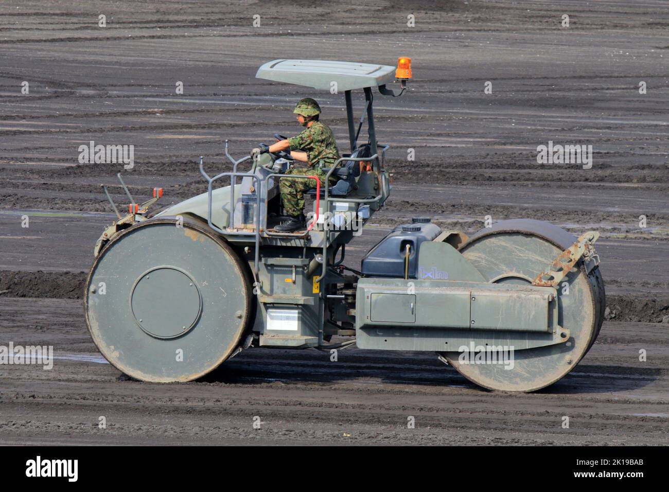 Engineering unit of JGSDF at Higashi-Fuji Maneuver Area Shizuoka Japan ...