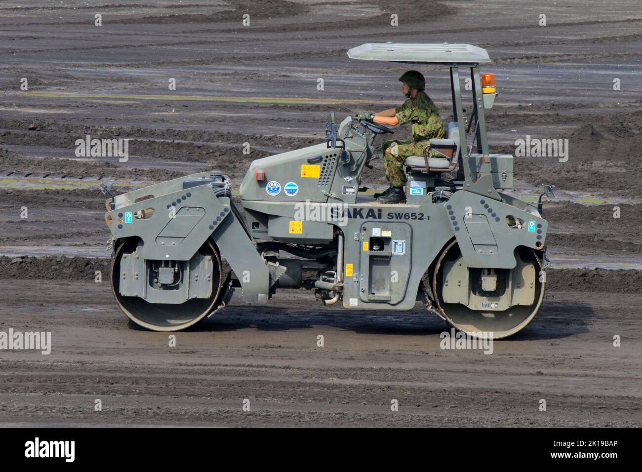 Engineering unit of JGSDF at Higashi-Fuji Maneuver Area Shizuoka Japan ...