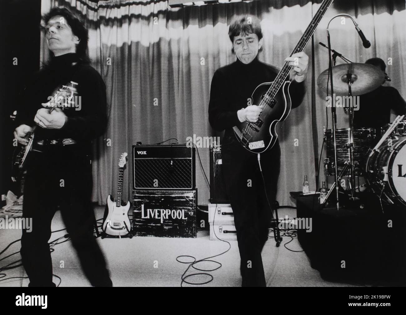 The band Liverpool during concert in Motala Folkets Park, Motala ...