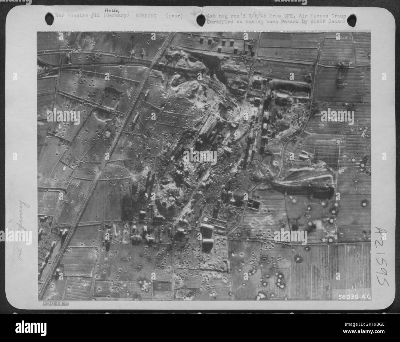 Reconnaissance of the Heide Hemmingstedt oil refinery, Heide, Germany ...