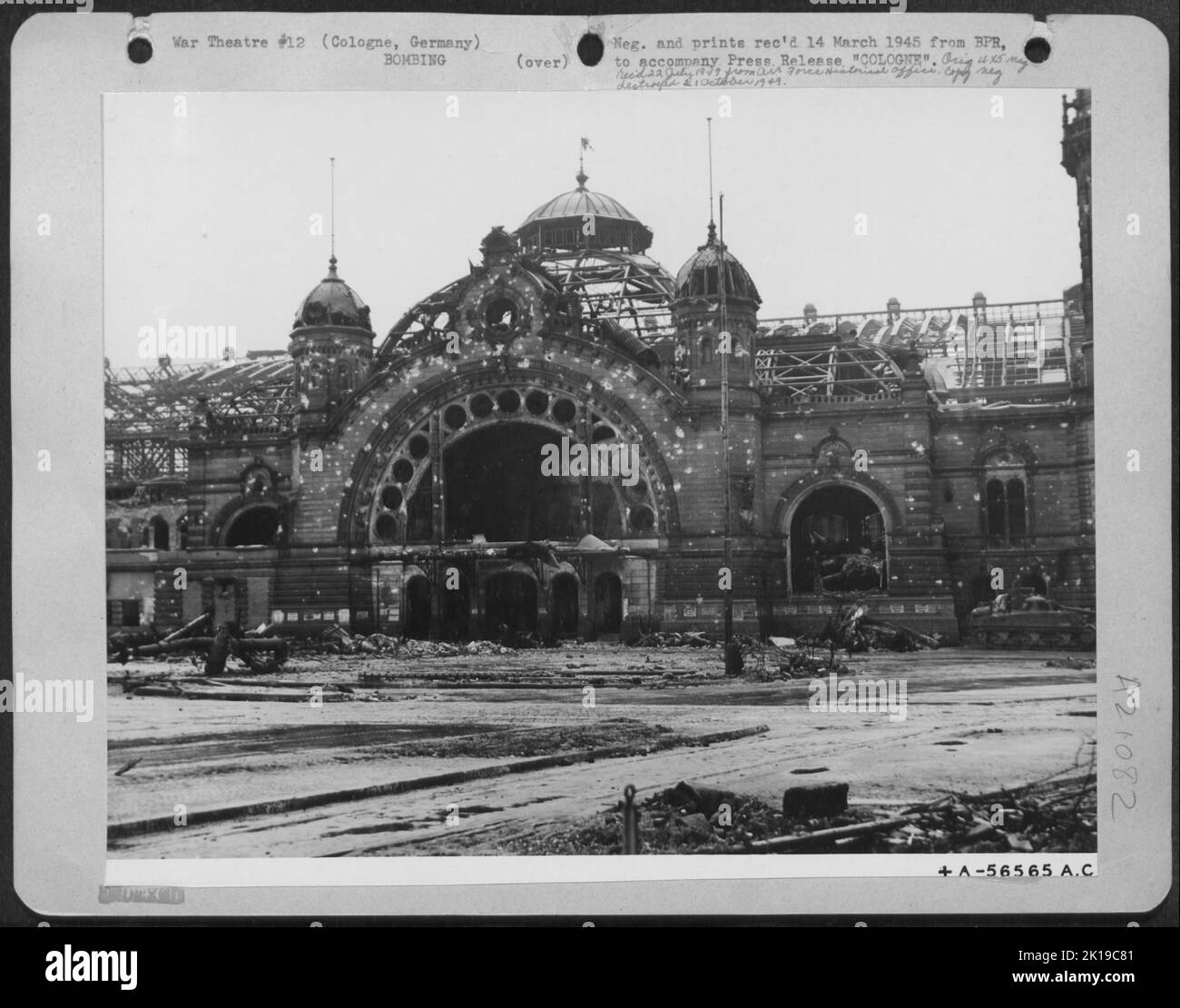 COLOGNE--This is the shell of the Haupt Bahnhof, main railway station ...