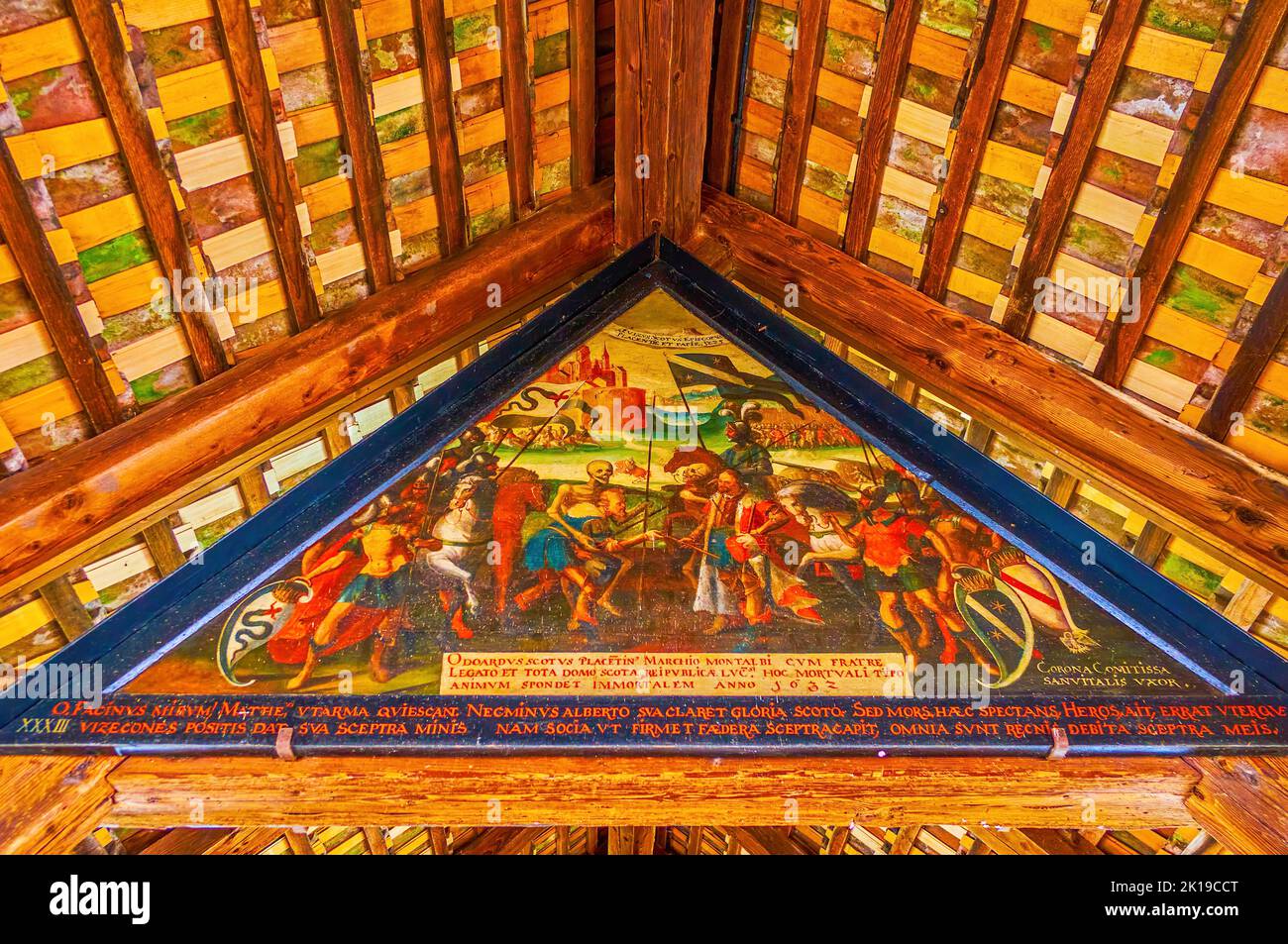 One of preserved medieval Dance of Death (Totentanz) pictures in ...