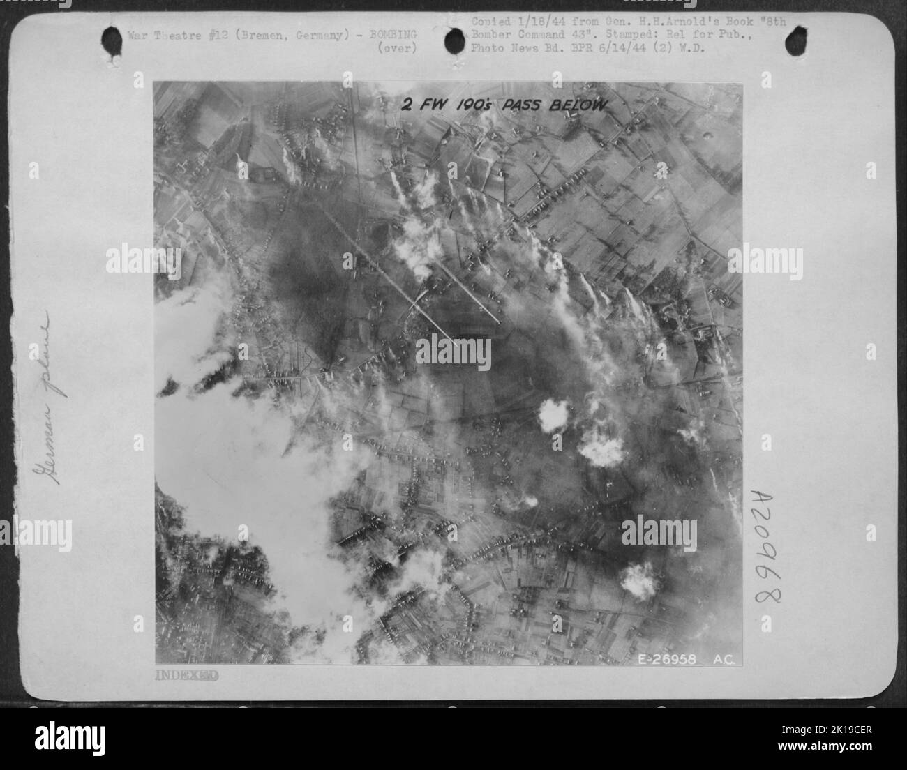 Two Focke-Wulf 190s pass below Stock Photo - Alamy