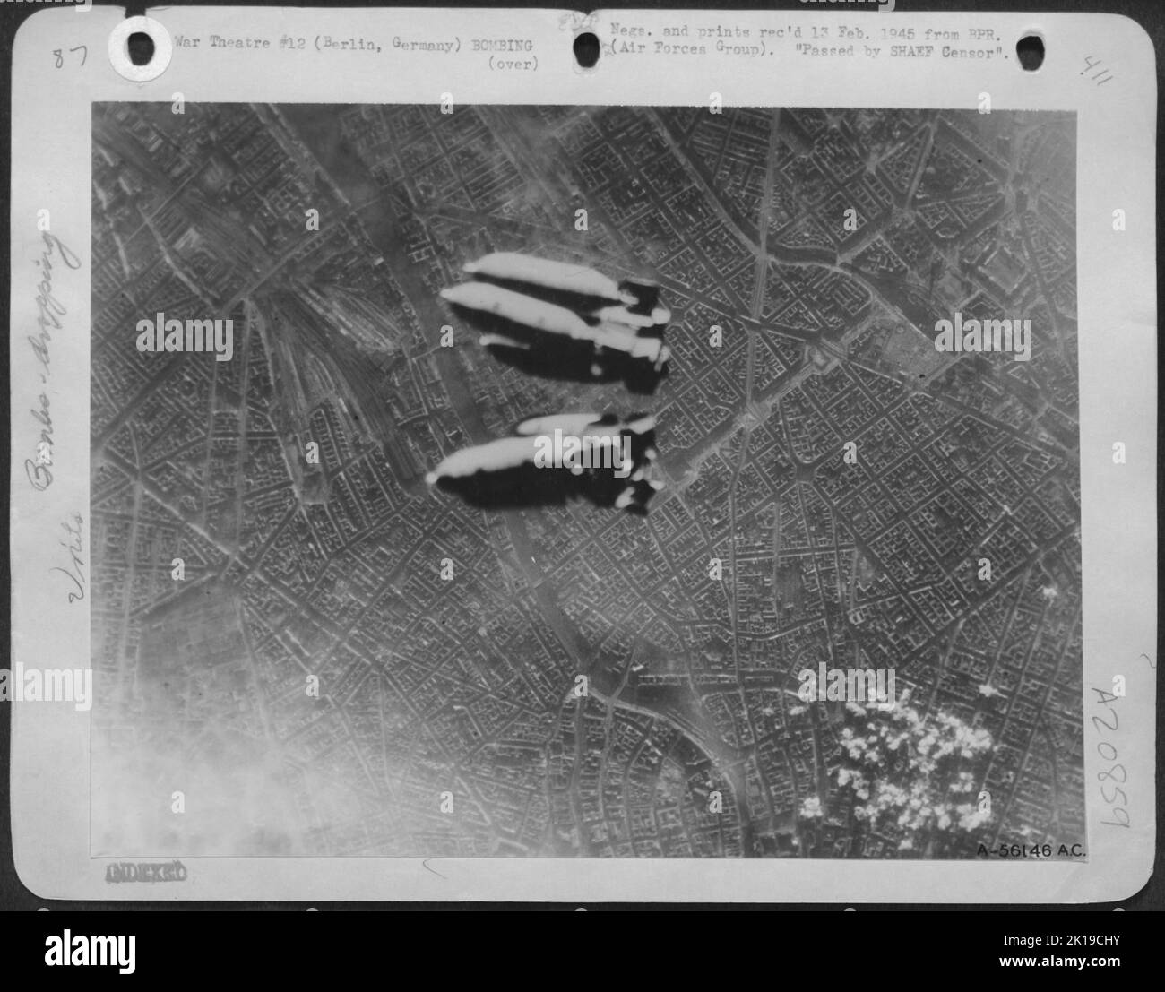 The bombs of the 379th Squadron, first over Berlin on Feb. 3, 1945, are ...