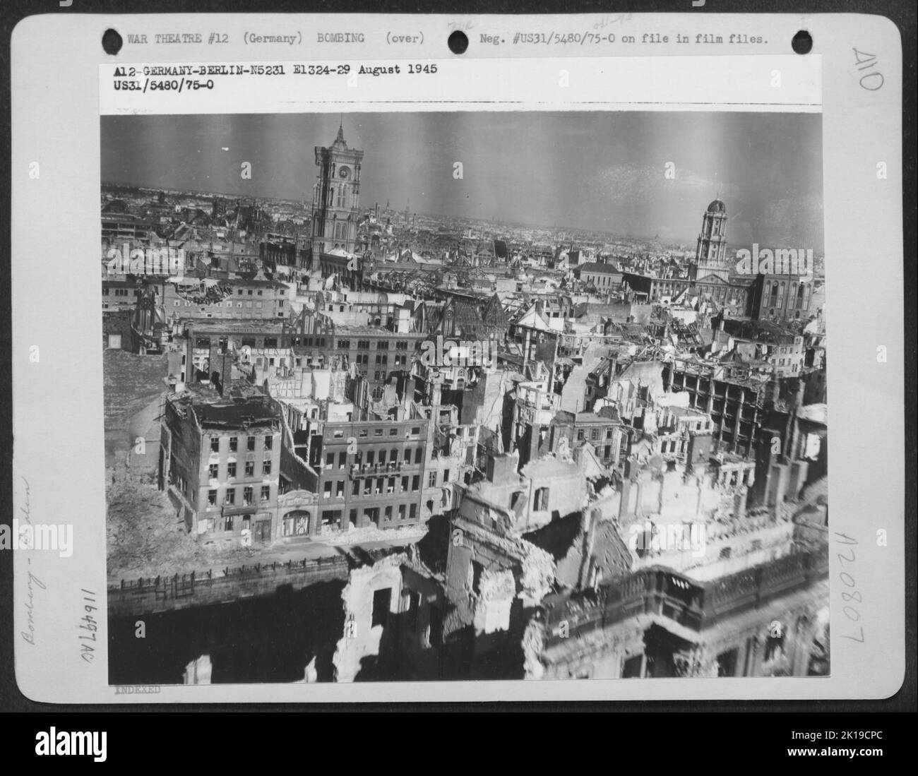 Aerial berlin 1945 hi-res stock photography and images - Alamy
