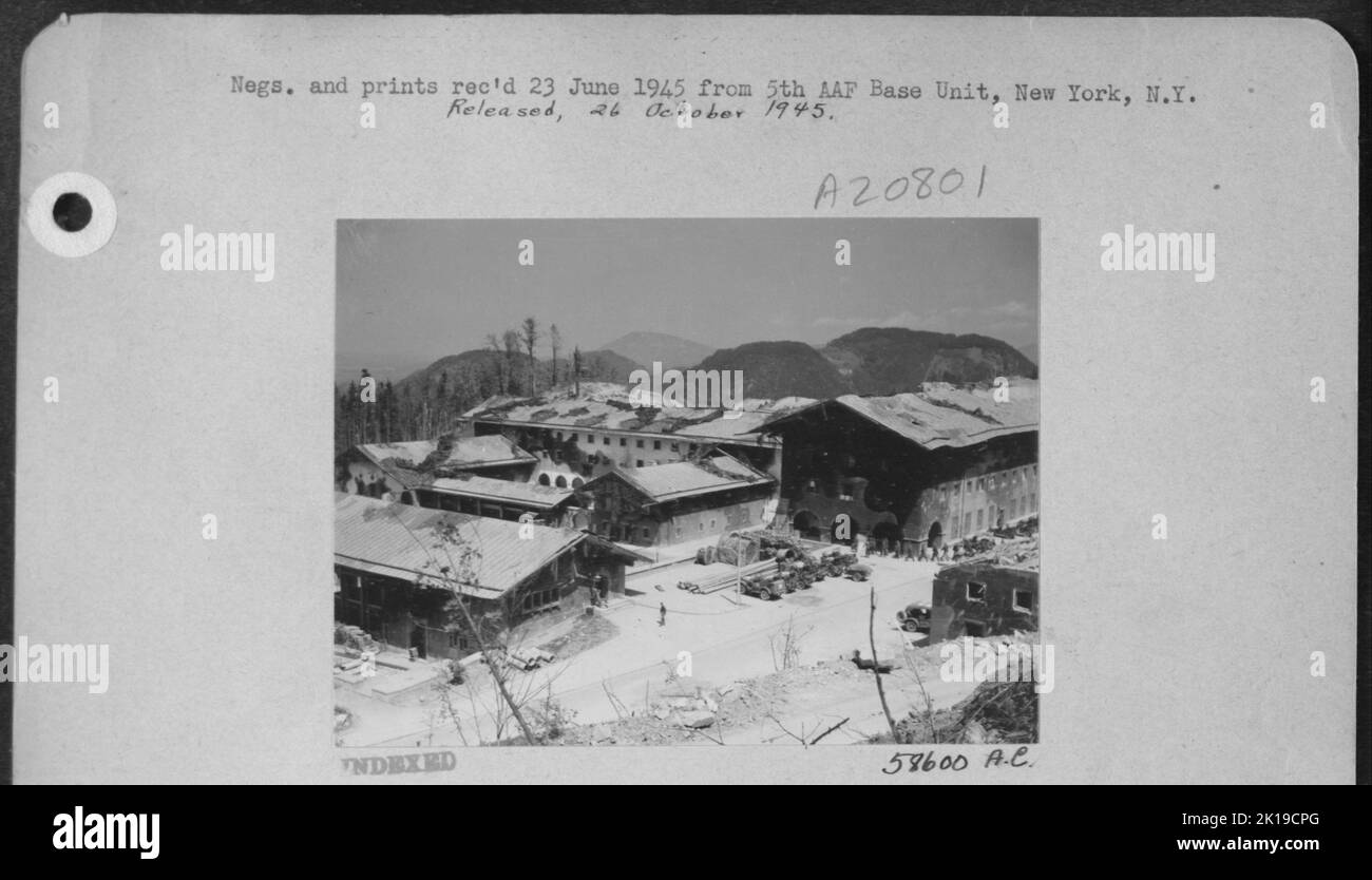 Quarters For Hitler'S Men, Mess Facilities Are Also Shown, After The ...