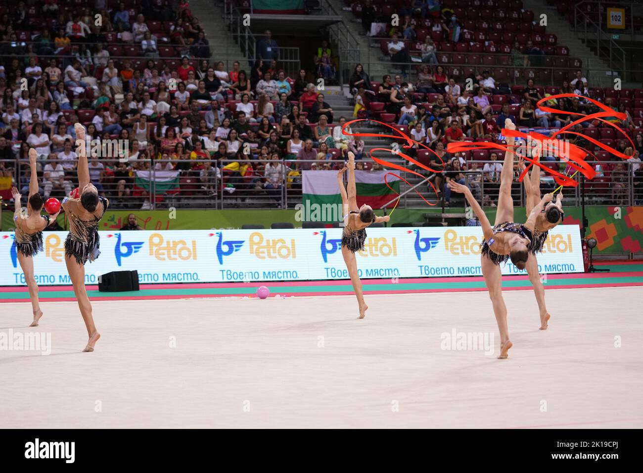 Sofia, Bulgaria. 16th Sep, 2022. ISR - Israel Team 3 Ribbon 2 Balls ...