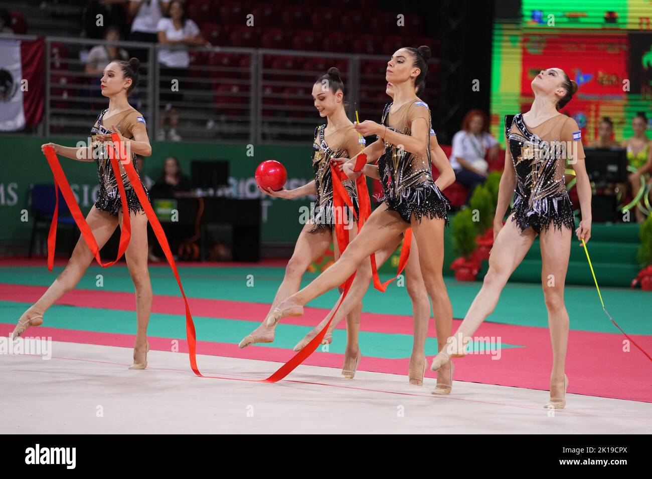 Sofia, Bulgaria. 16th Sep, 2022. ISR - Israel Team 3 Ribbon 2 Balls ...