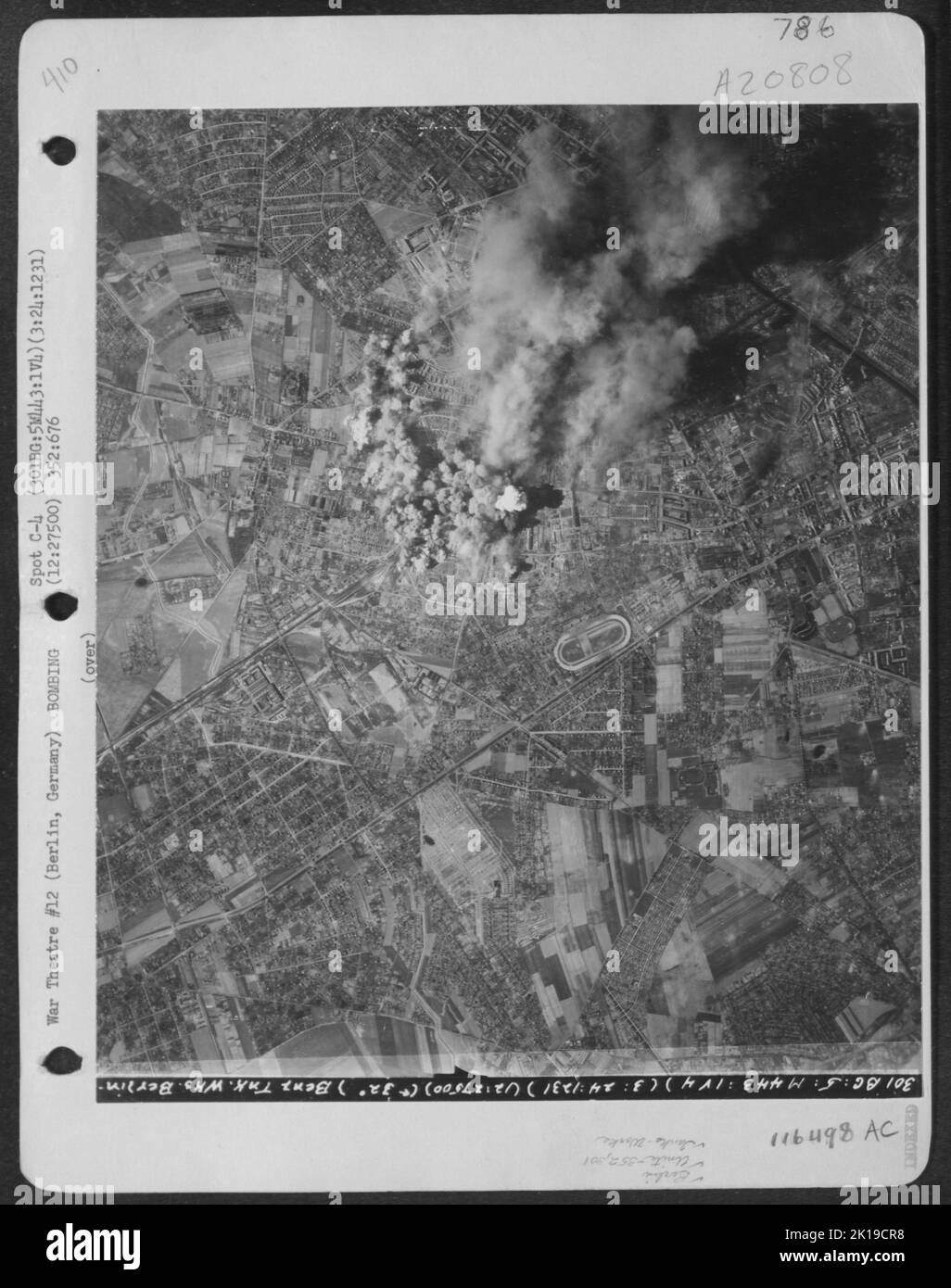 The Benz Tank Works At Berlin, Germany Are Covered With Bomb Bursts ...