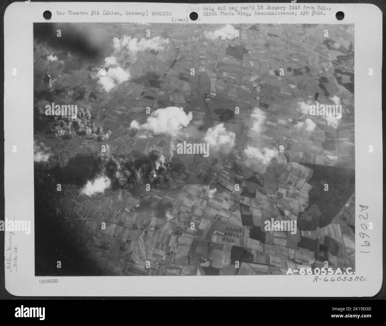 Bombs Dropped Form Boeing B-17 "Flying Fortress" Of The 381St Bomb ...