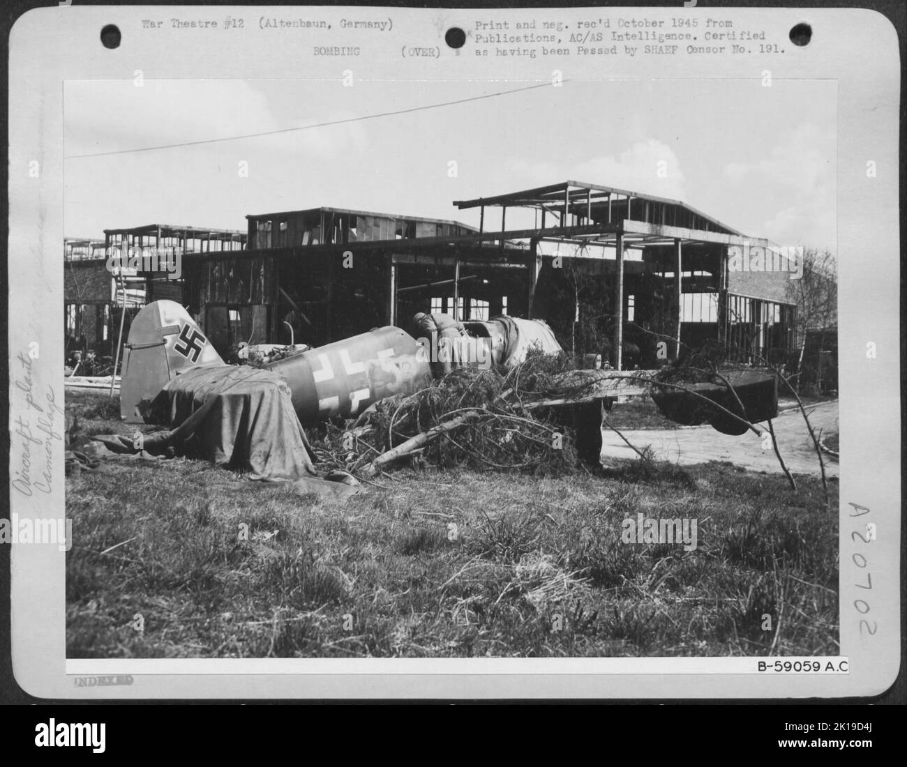 A Completed Me-109 Used For Demonstrating Engine Installations At The ...