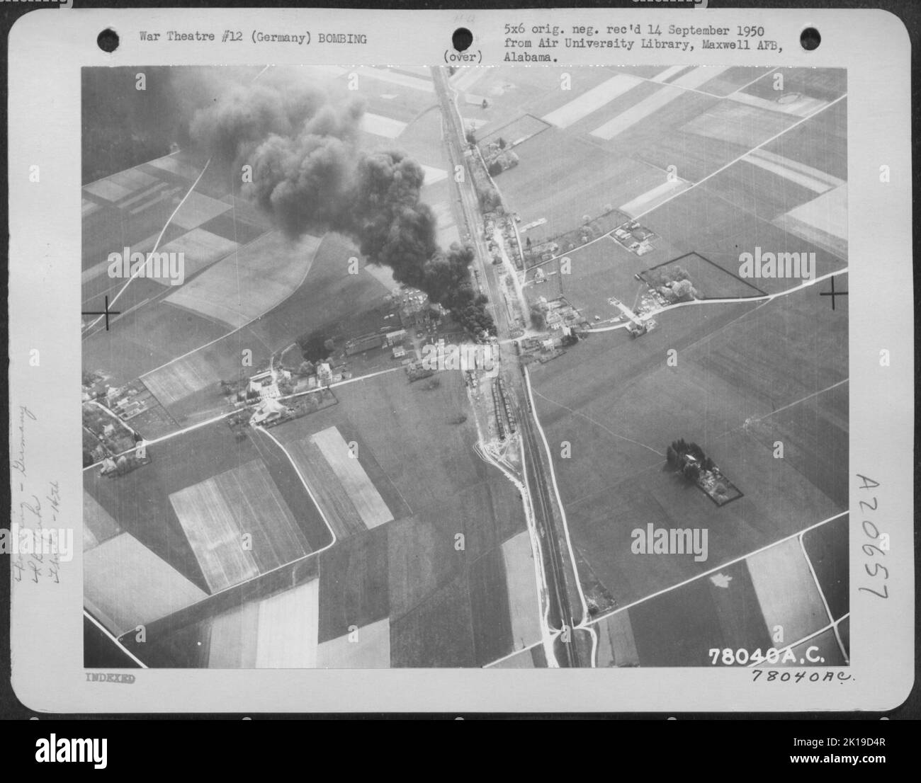 Railroad Yards Located Between Munich And Rosenheim During Dive Bomb ...