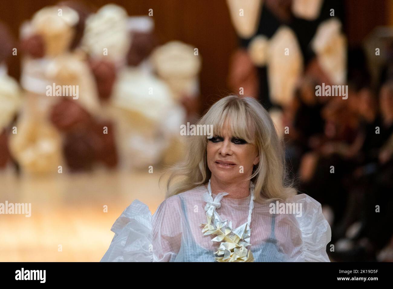Model Jo Wood, modelling on catwalk for VIN+OMI 'Opinions' show for ...
