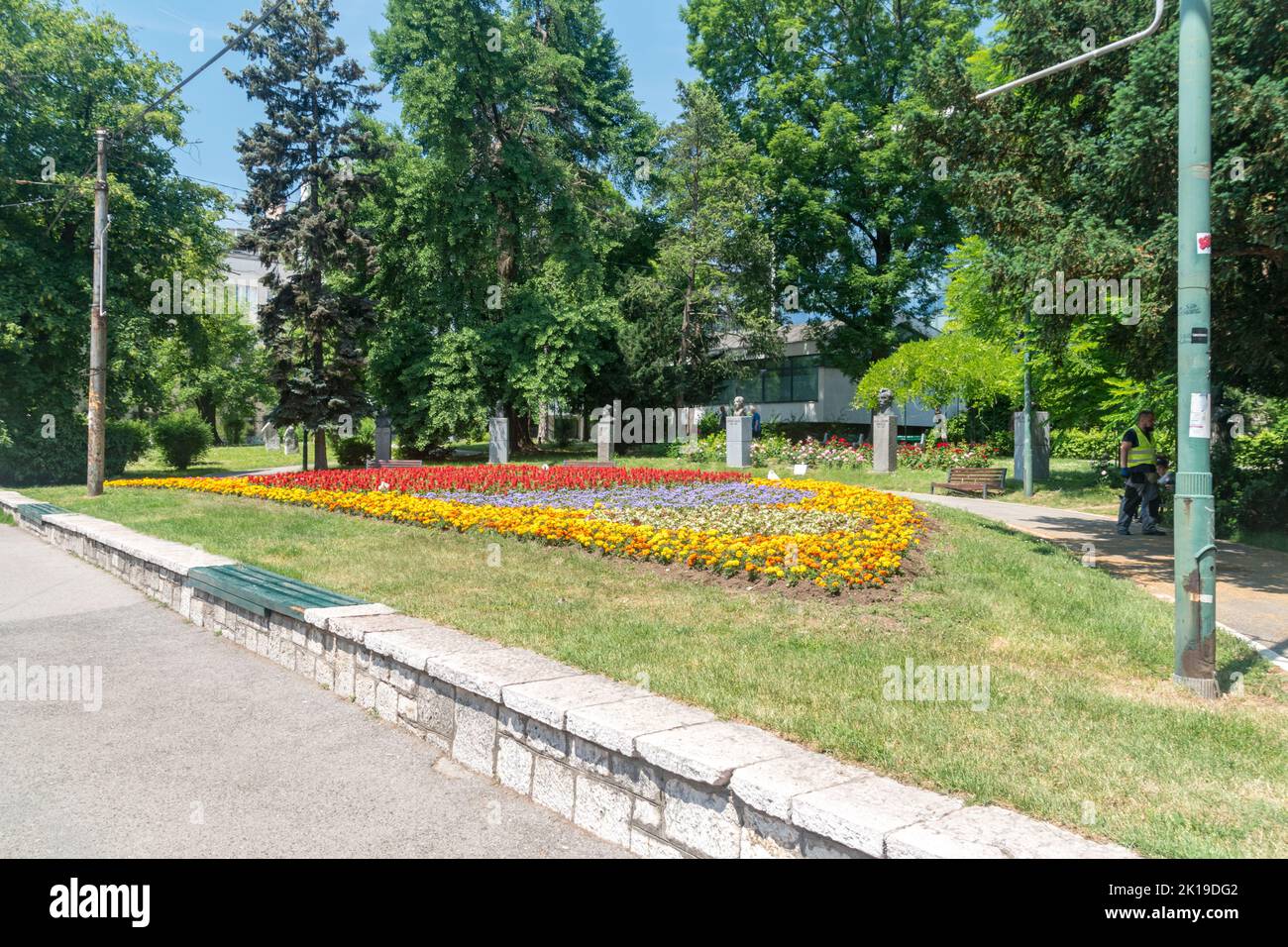 Sarajevo, Bosnia and Herzegovina - June 3, 2022: Mali Park in center of ...
