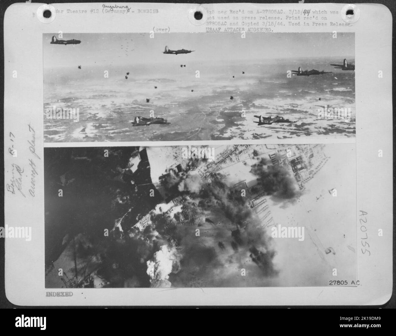 (Top)-Flak reaches high into German skies is an unsuccessful attempt to ...