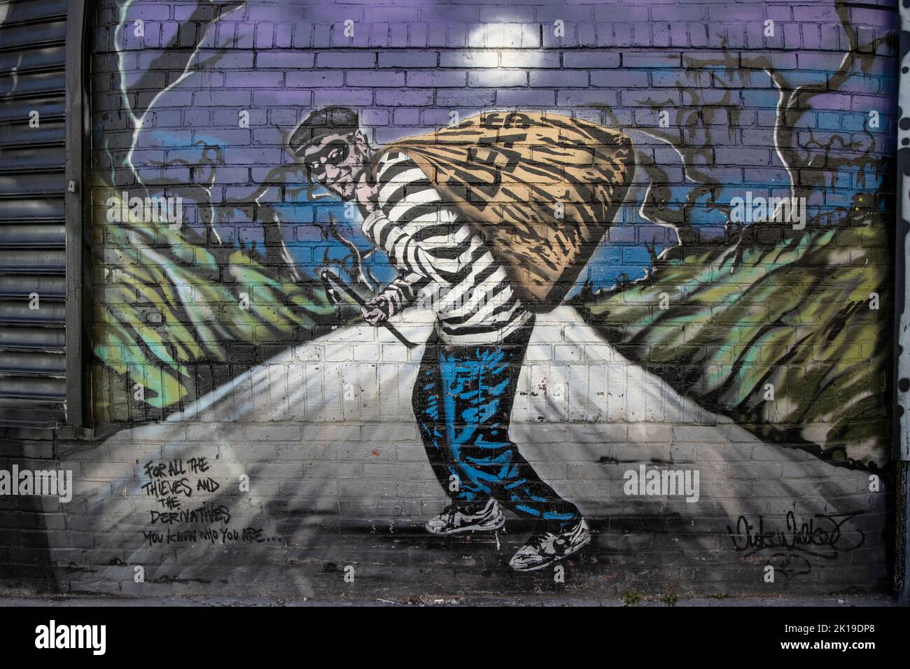 Stealer of Idea$ by Nick Walker, Broome Street, New York Stock Photo ...