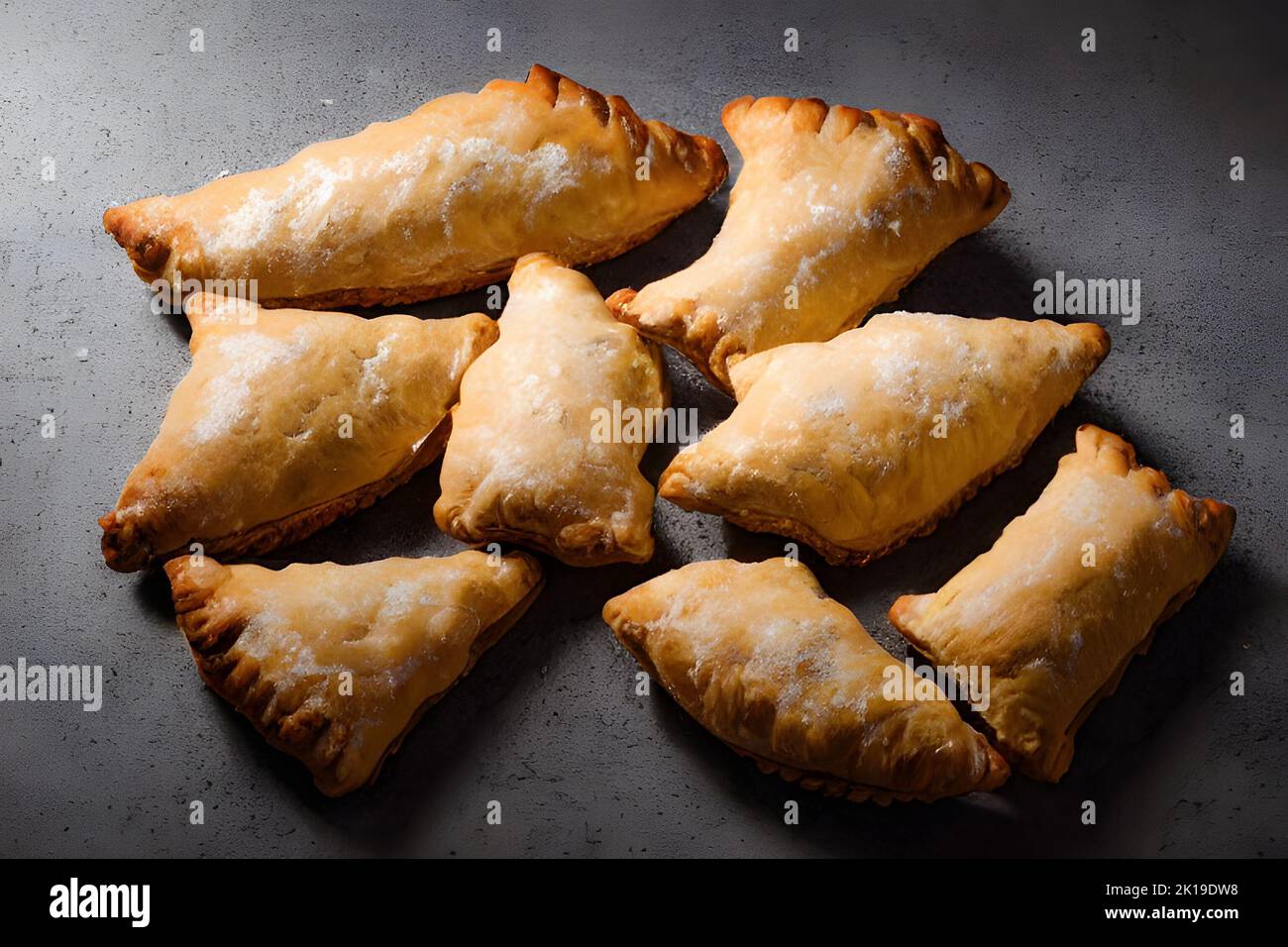 A top view of a group of homemade fresh puff pastries Stock Photo - Alamy