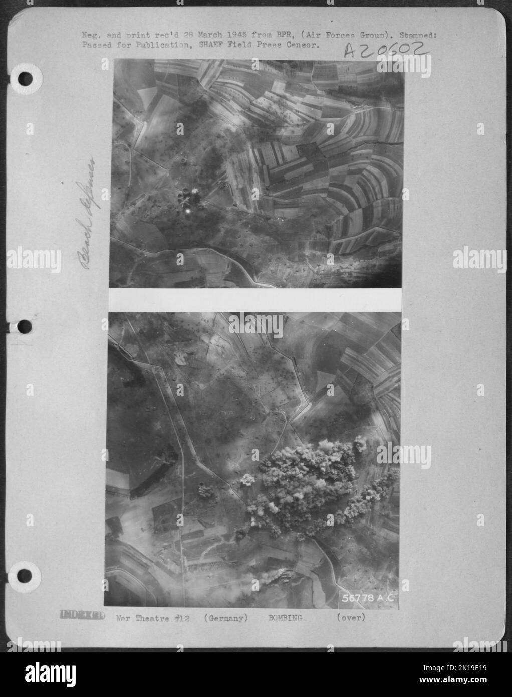 The Siegfried Line southeast of Zweibrucken under attack by First TAC ...