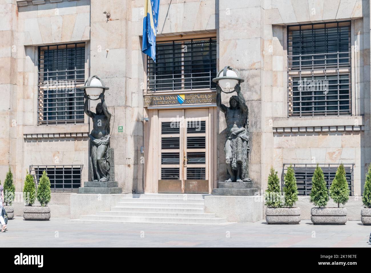 Sarajevo, Bosnia and Herzegovina - June 3, 2022: Entrance to Central ...