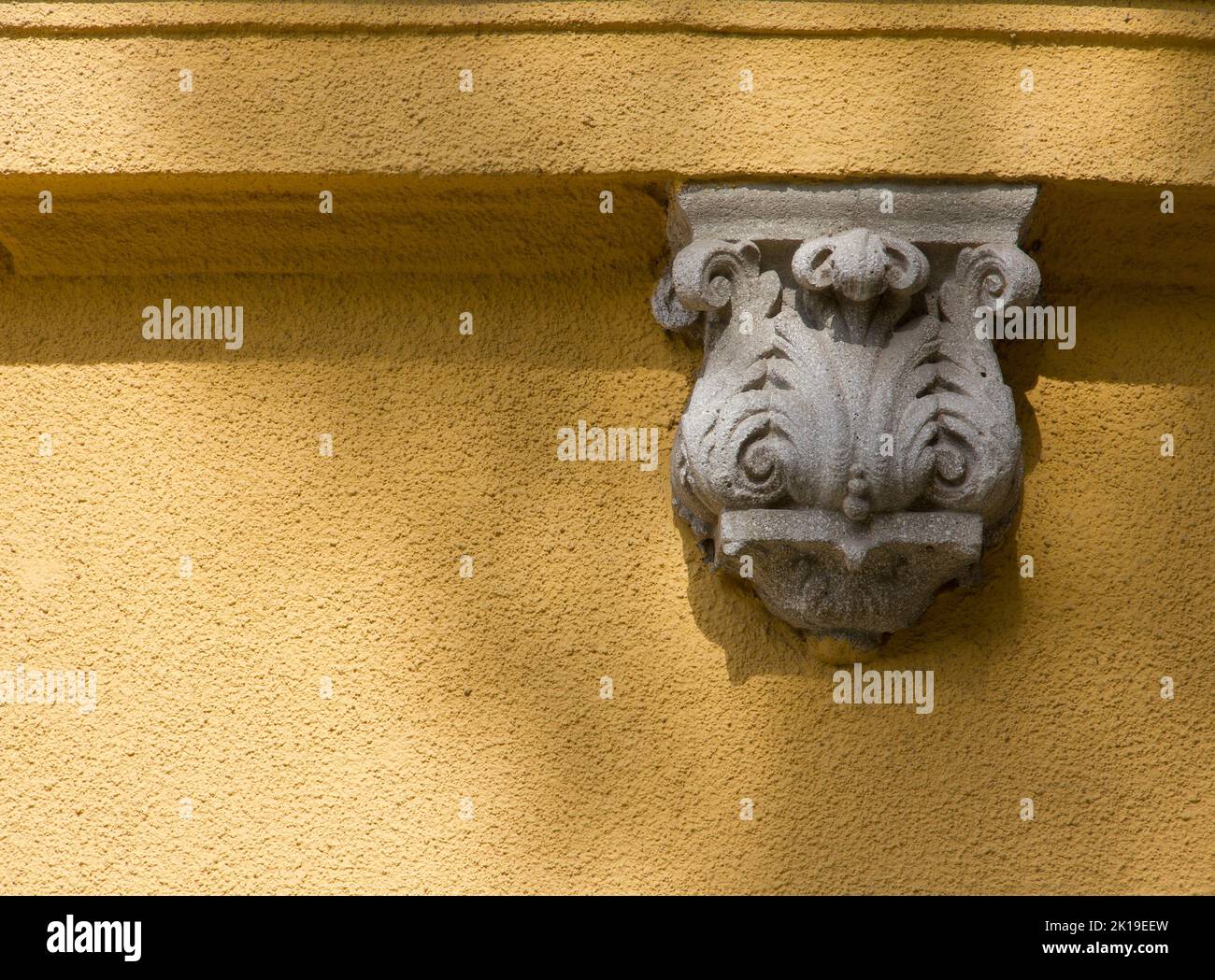 Yellow cold wall gray stone ornament background Stock Photo - Alamy