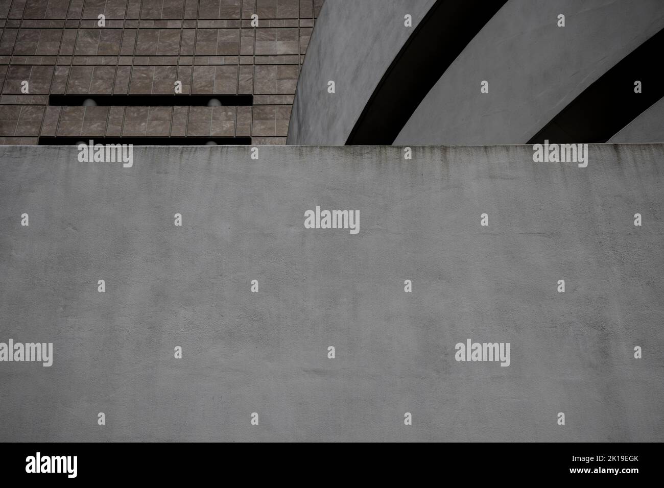 Abstract architecture with concrete walls, New York Stock Photo - Alamy