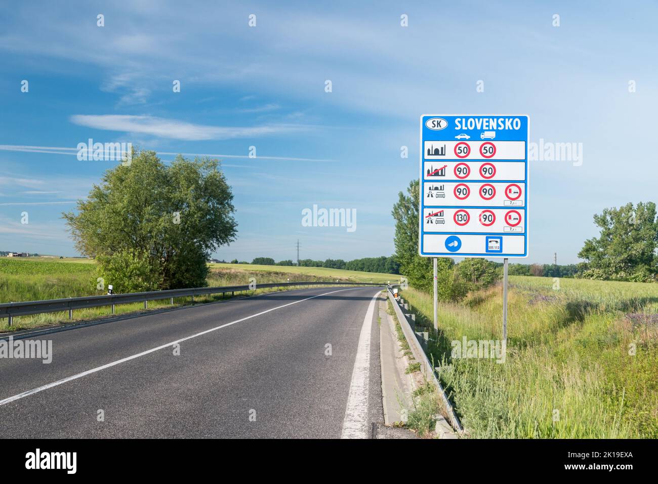 Border street slovakia hi-res stock photography and images - Alamy