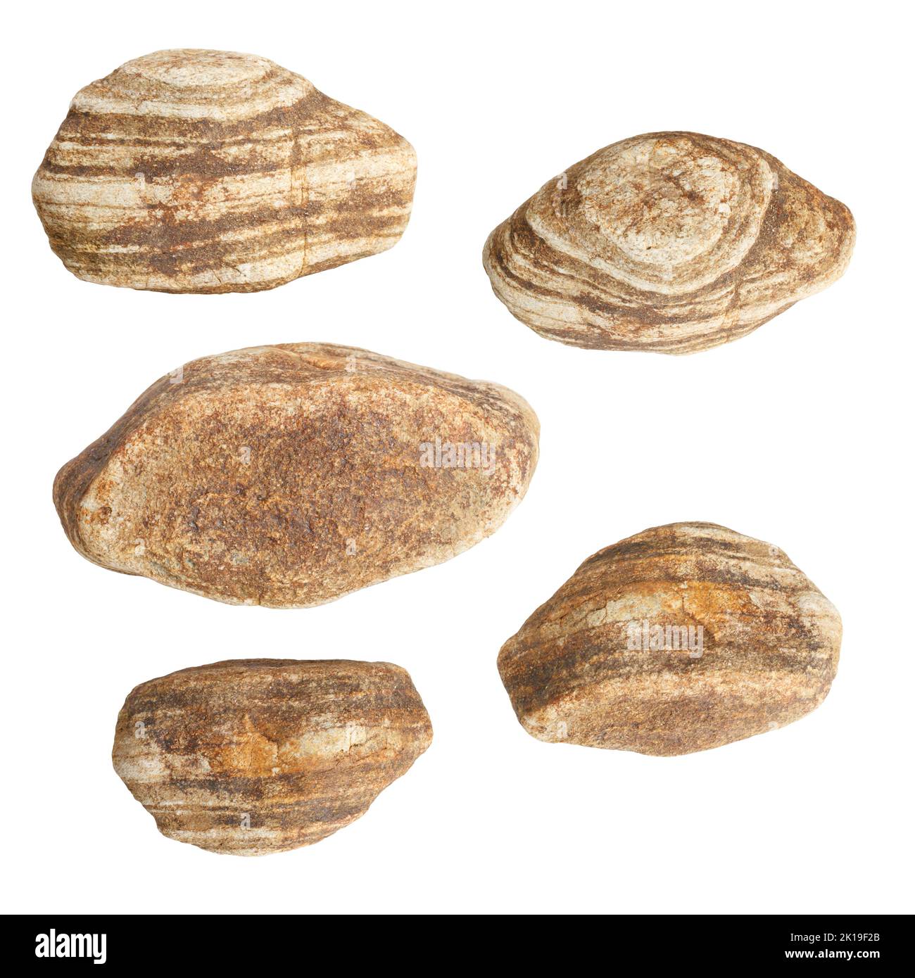 Macro - Collection Rocks isolated on white background, (high resolution ...