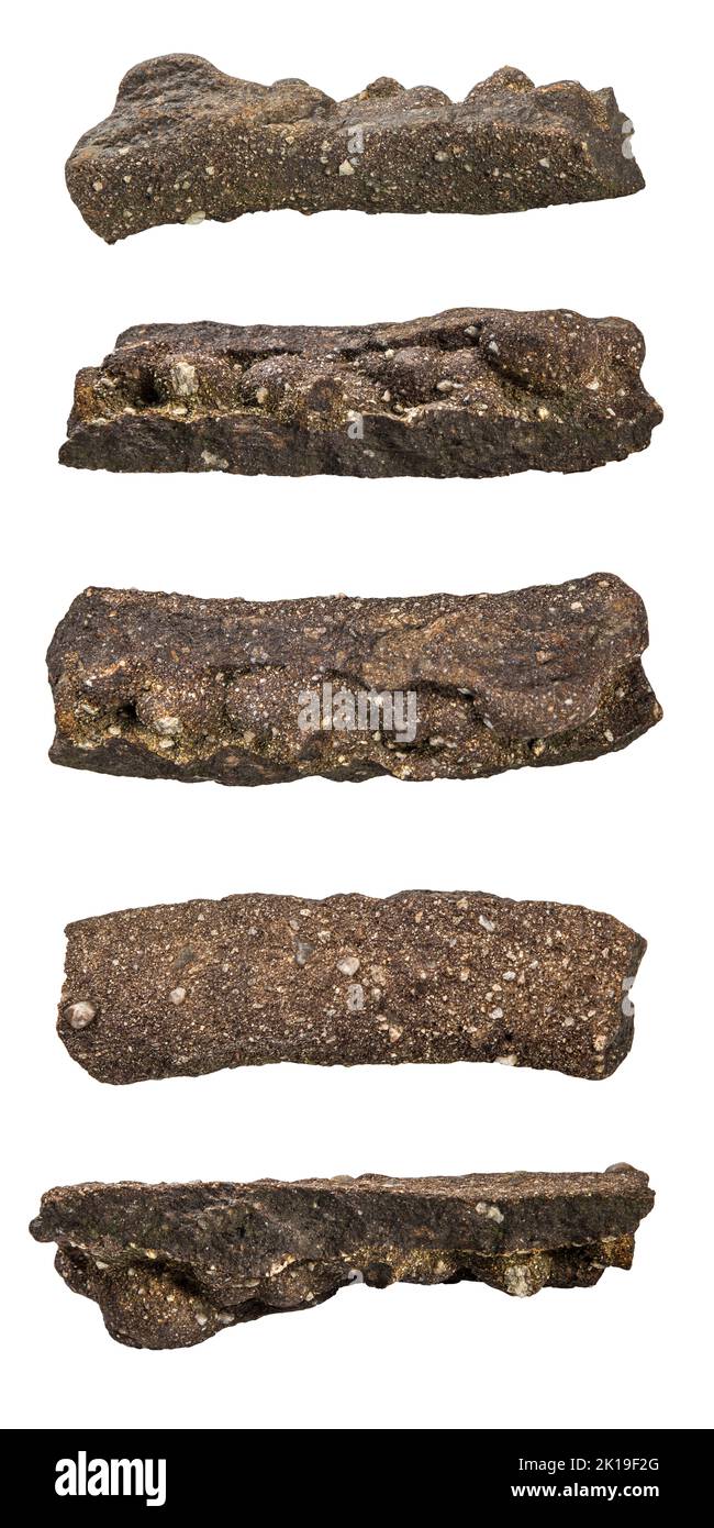 Macro - Collection Rocks isolated on white background, (high resolution ...