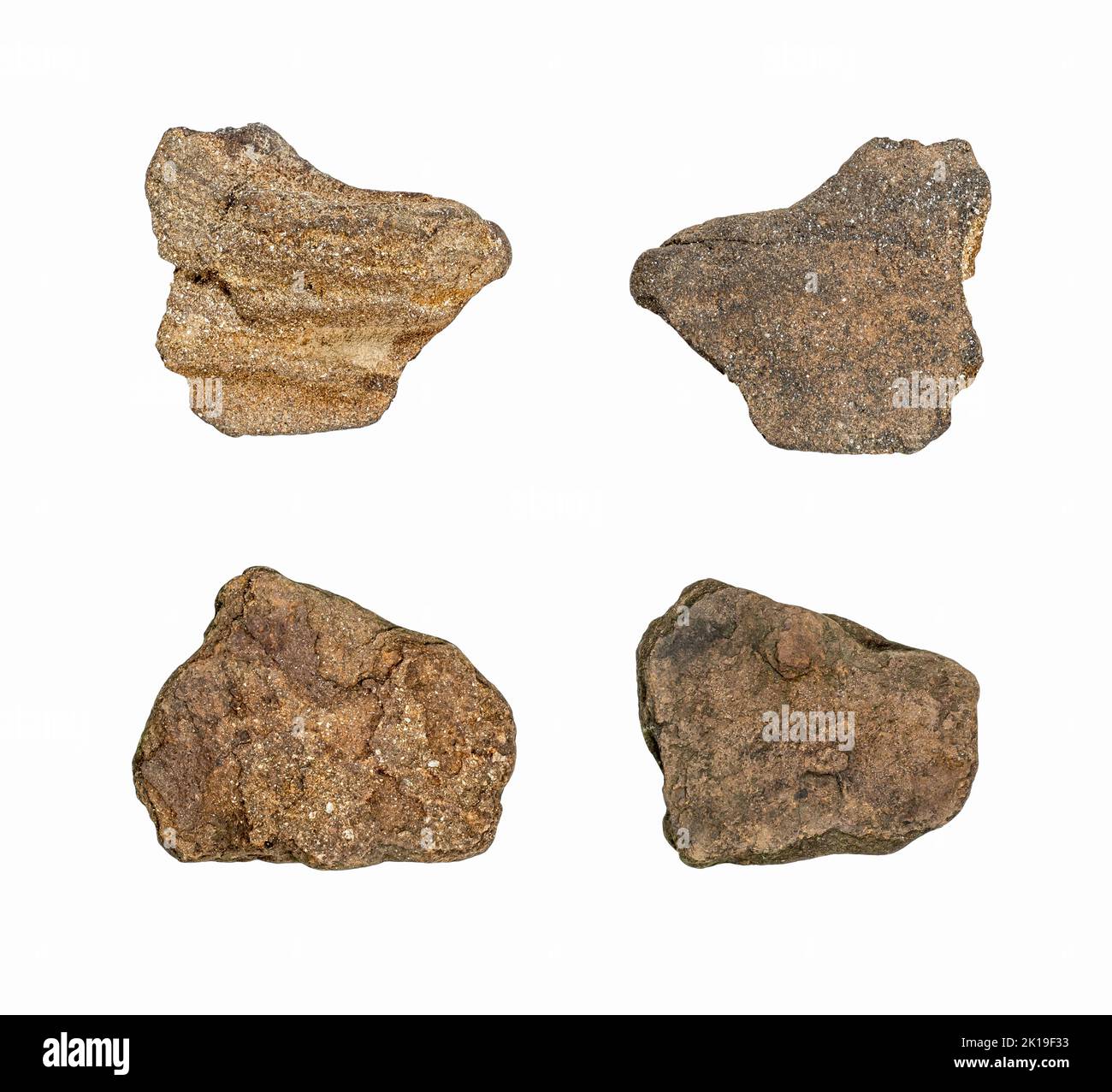 Macro - Collection Rocks isolated on white background, (high resolution ...