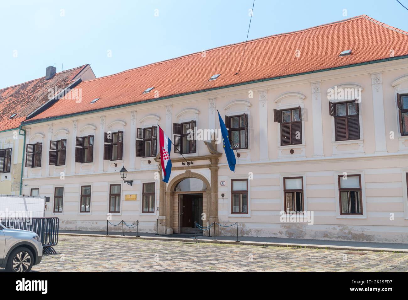 Zagreb, Croatia - June 2, 2022: The building of the Government of the ...