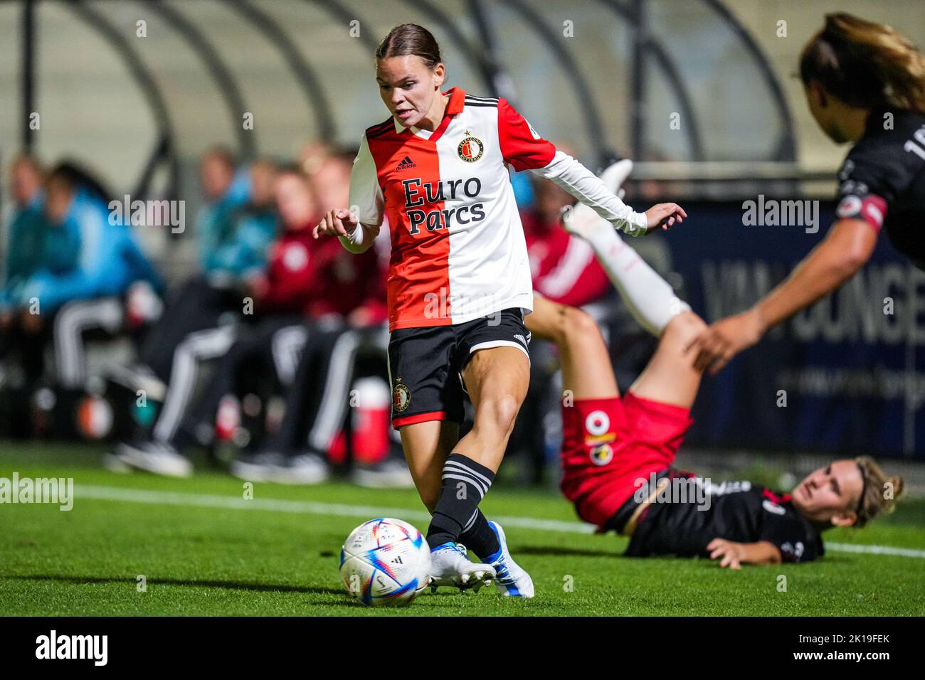 Rotterdam - Justine Brandau of Feyenoord V1 during the match between ...