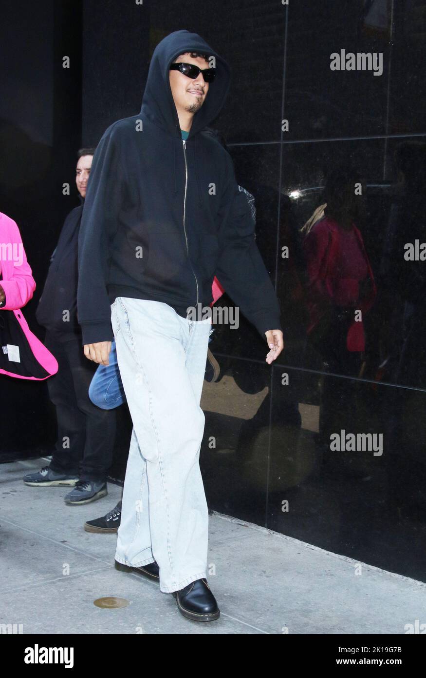 New York, NY, USA. 16th Sep, 2022. Omar Apollo seen exiting Good ...