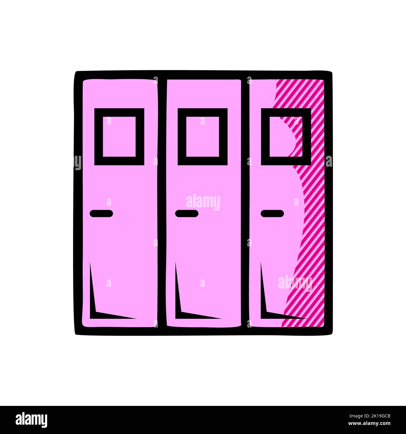 lockers icon isolated on white background from airport collection ...