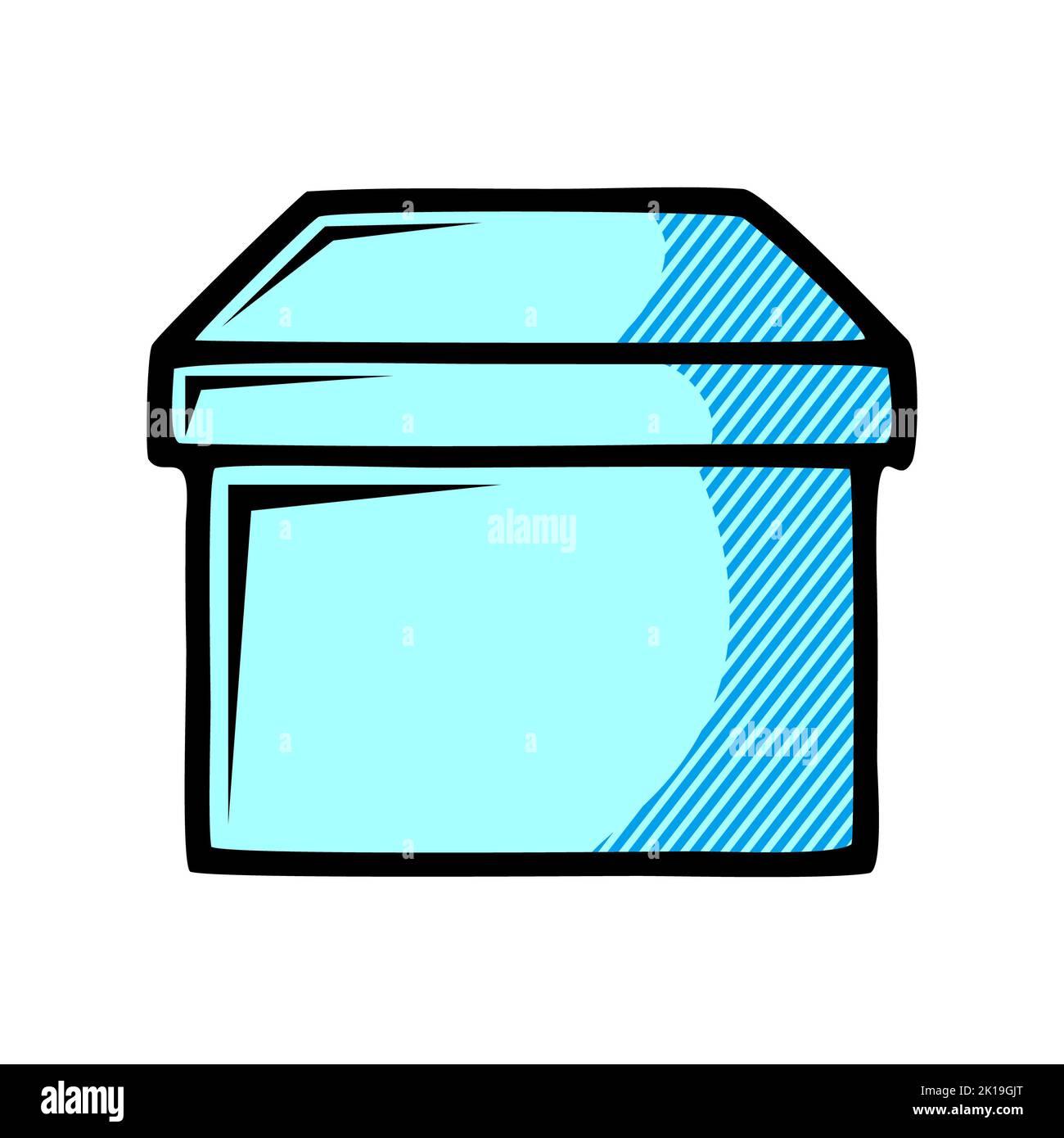 box icon isolated on white background from workspace support collection ...