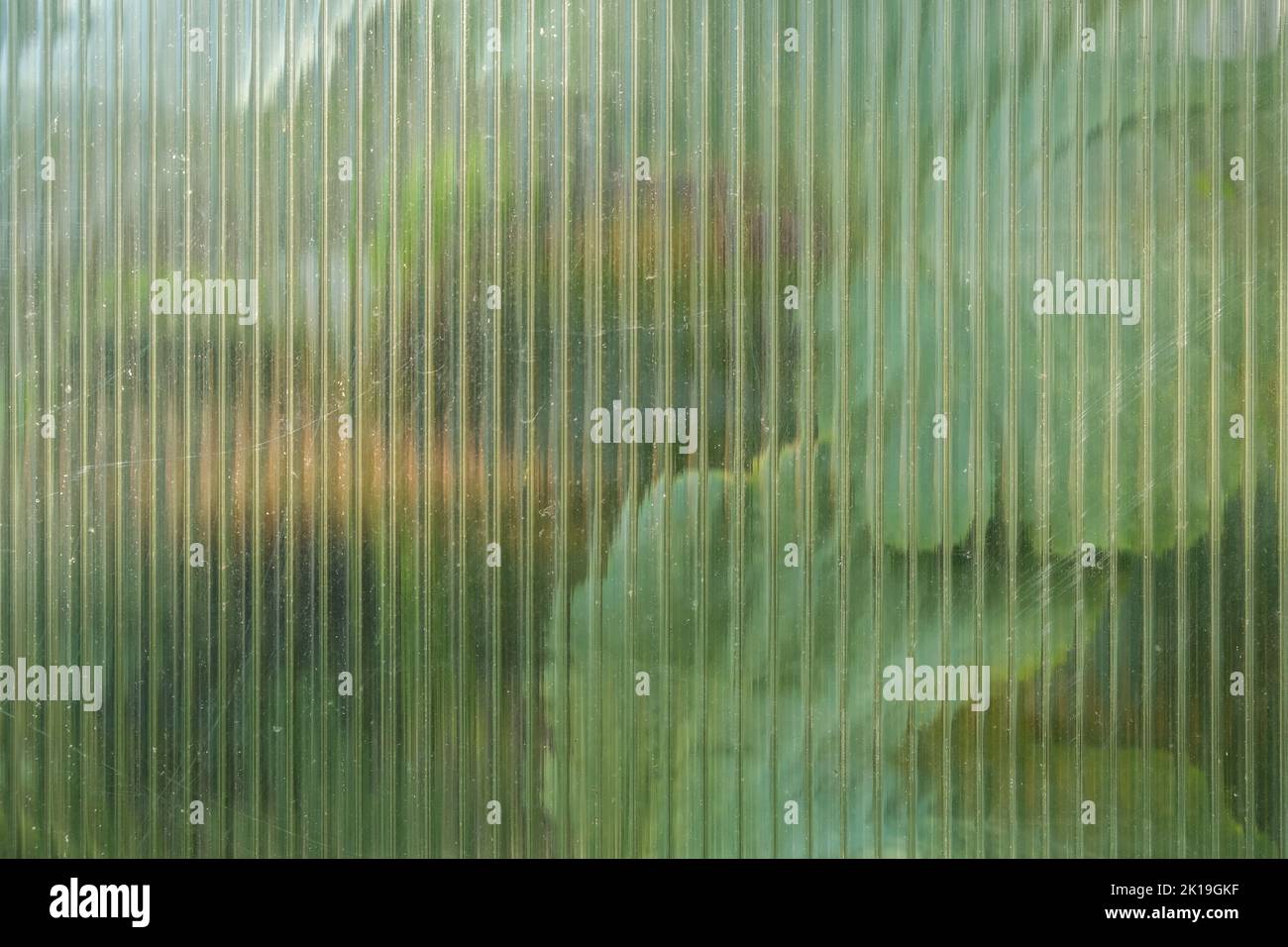 The texture of transparent polycarbonate. Transparent plastic material ...