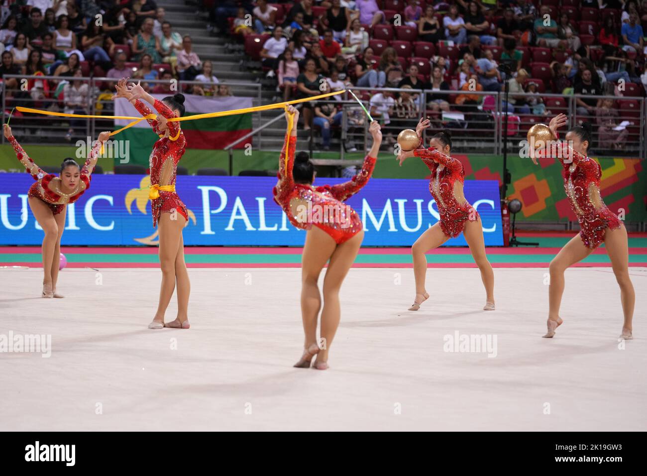 Sofia, Bulgaria. 16th Sep, 2022. TPE - Chinese Taipe Team 3 Ribbon 2 ...
