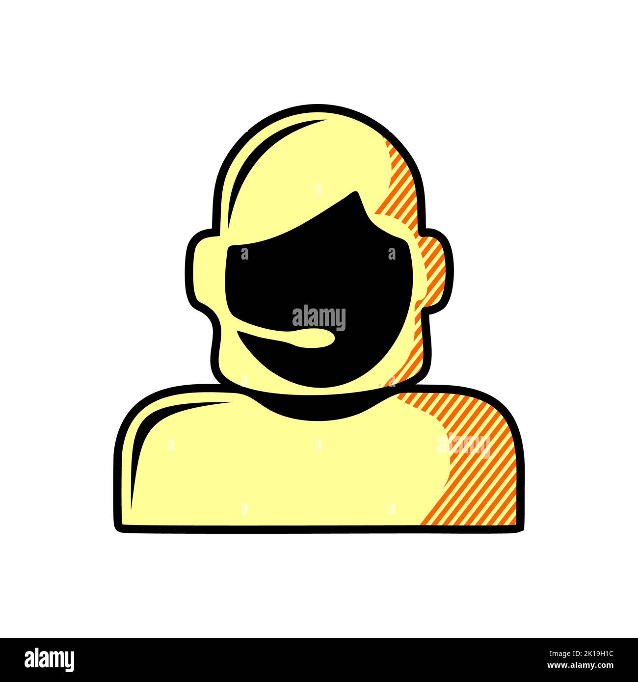 Customer service icon isolated on white background. Customer service ...