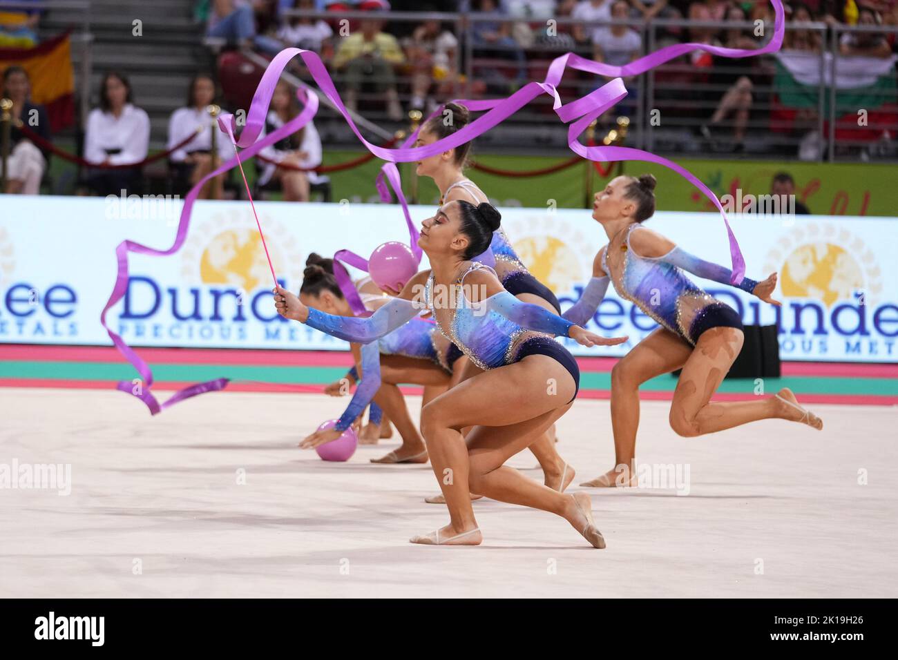 Sofia, Bulgaria. 16th Sep, 2022. ARM - Armenia Team 3 Ribbon 2 Hoops ...