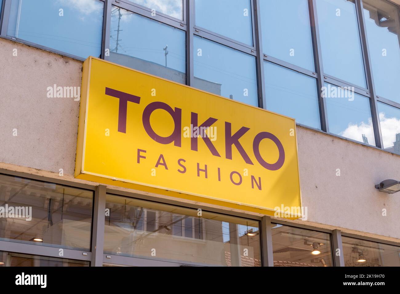 Bratislava, Slovakia - May 31, 2022: Logo and sign of Takko fashion ...