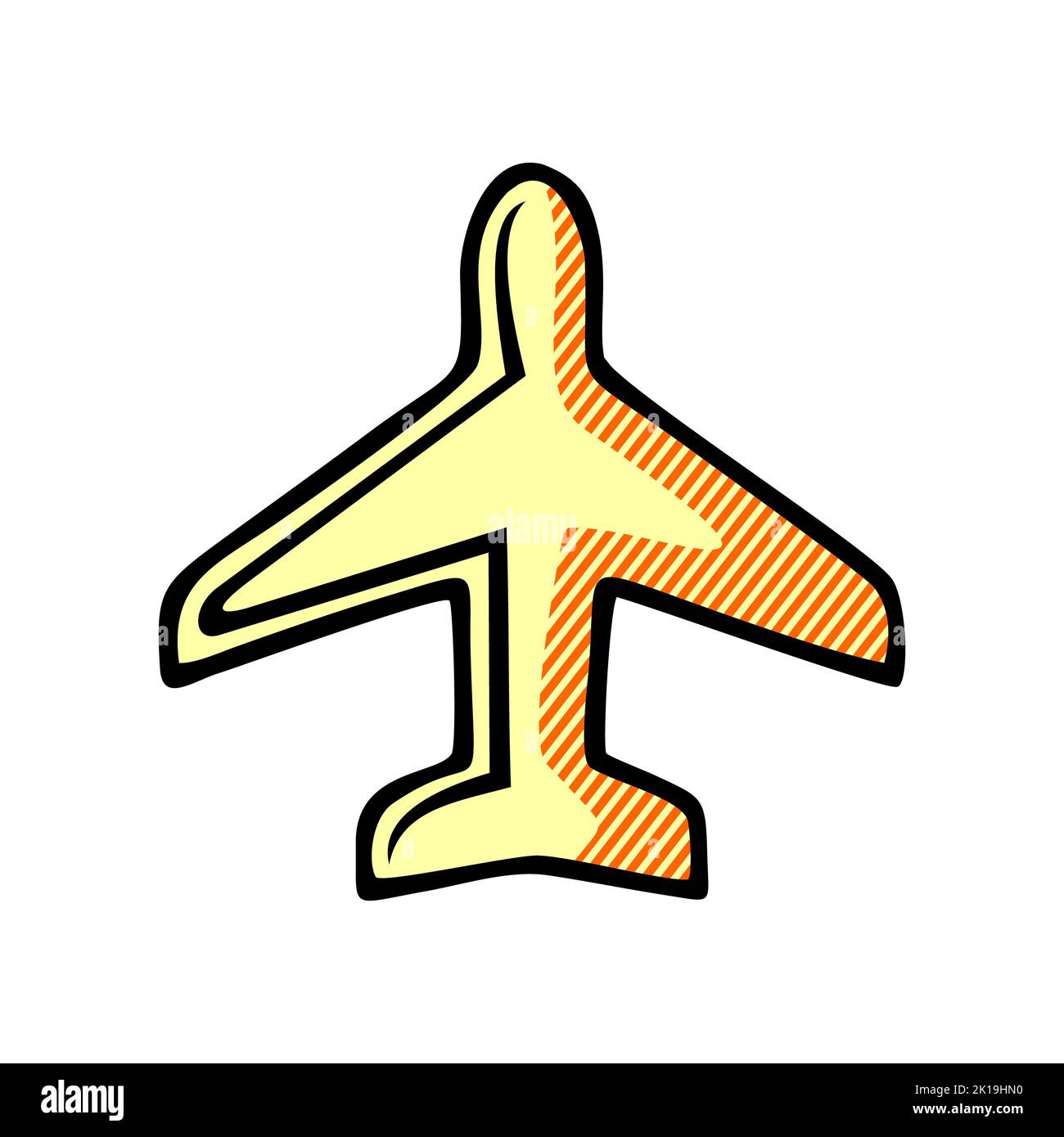 plane icon isolated on white background from hobbies collection. plane ...