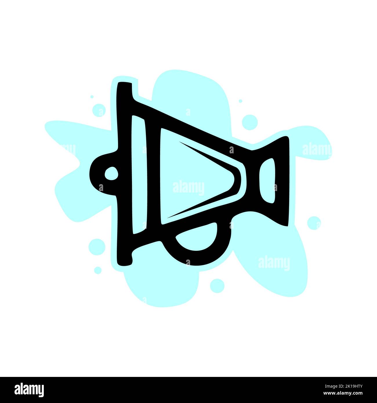 megaphone icon isolated on white background from crowdfunding ...