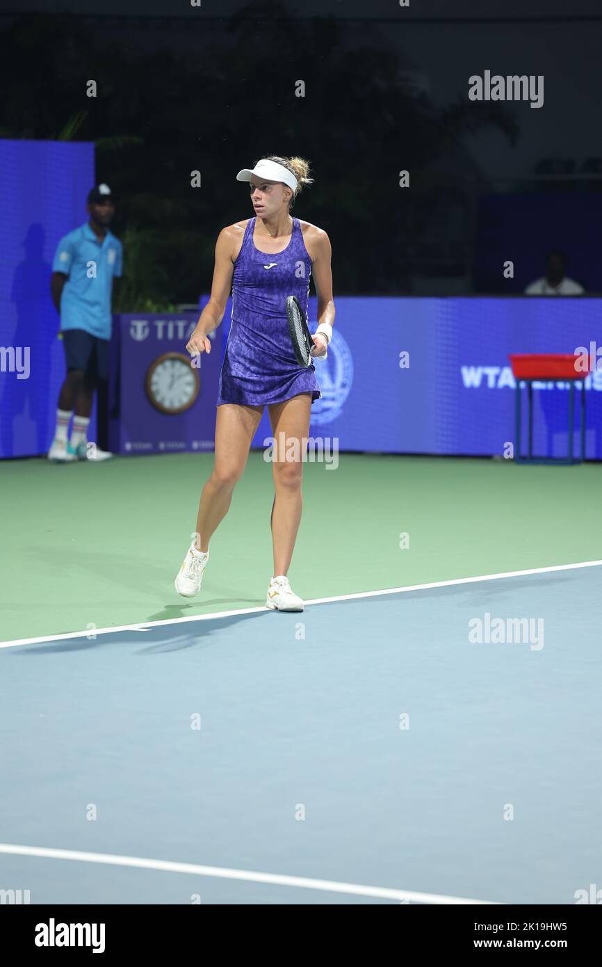 Chennai, India, 16th Sep 2022 Chennai Open WTA 250 : Magda LINETTE POL ... Chennai, India, 16th Sep 2022 Chennai Open WTA 250 : Magda LINETTE POL ...