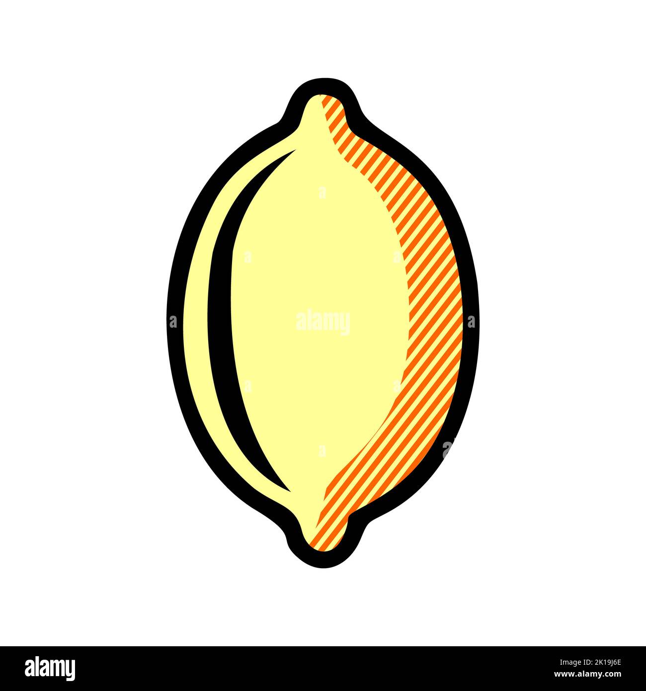 lemon icon isolated on white background from fruits collection. lemon ...