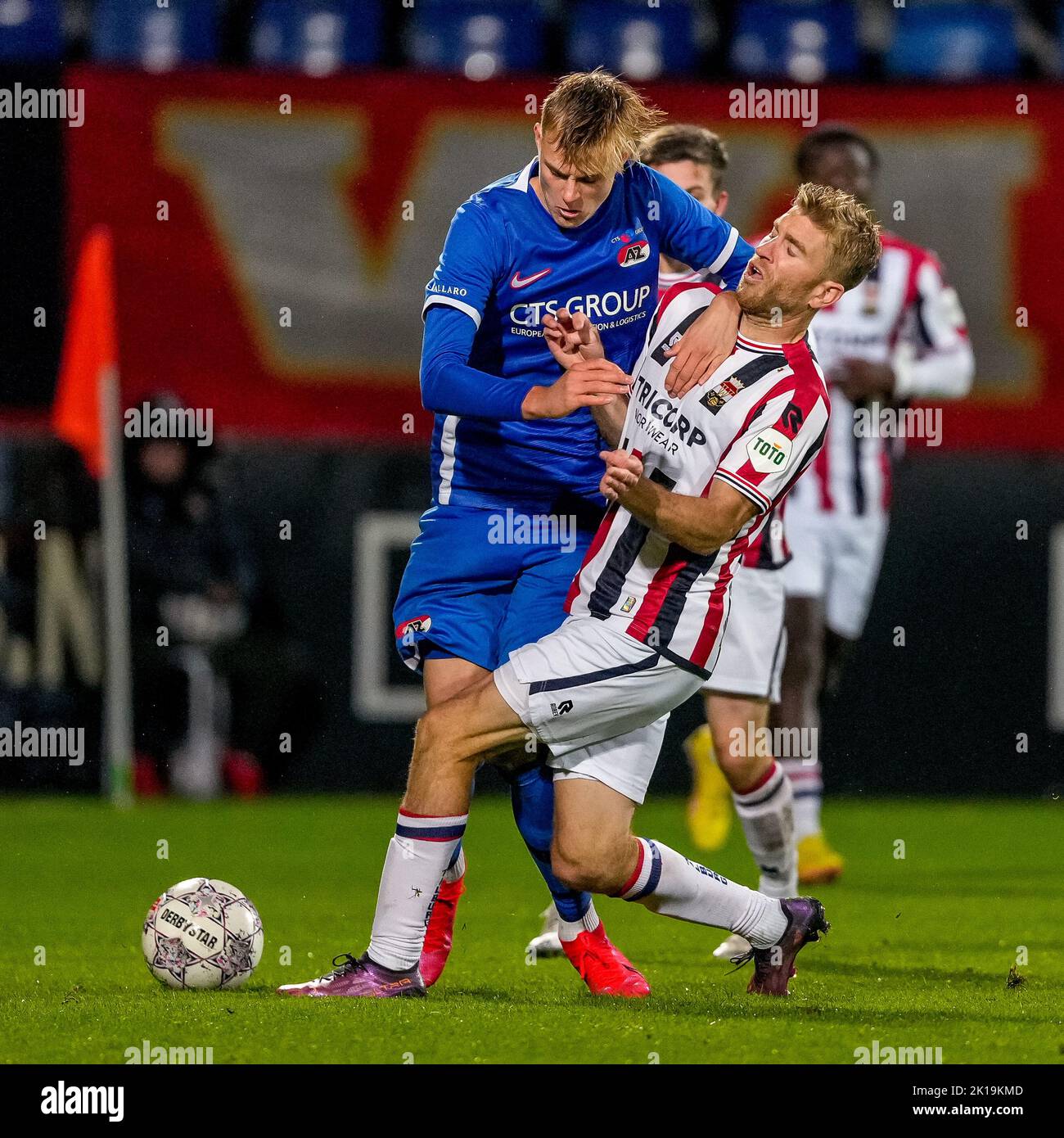 TILBURG, NETHERLANDS - SEPTEMBER 16: Finn Stam of Jong AZ, Michael de ...