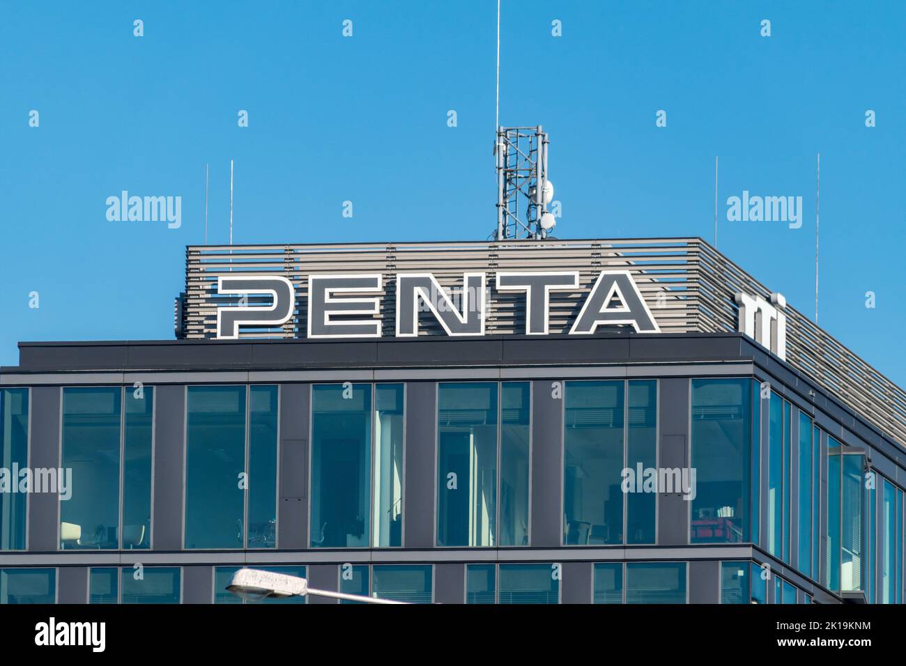 Bratislava, Slovakia - May 31, 2022: Logo and sign of Penta Stock Photo ...