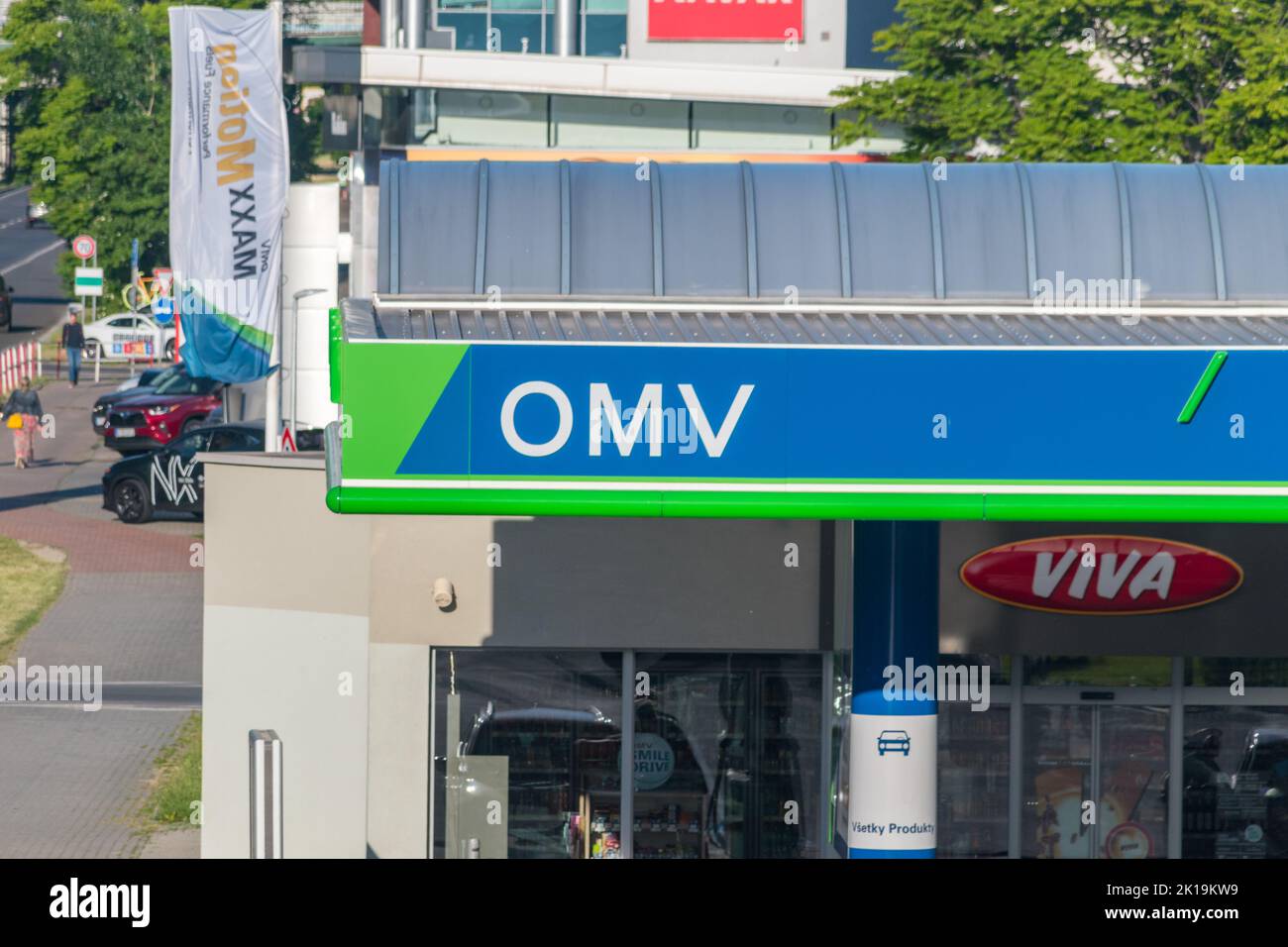 Bratislava, Slovakia - May 31, 2022: Logo of OMV. OMV is Austrian ...