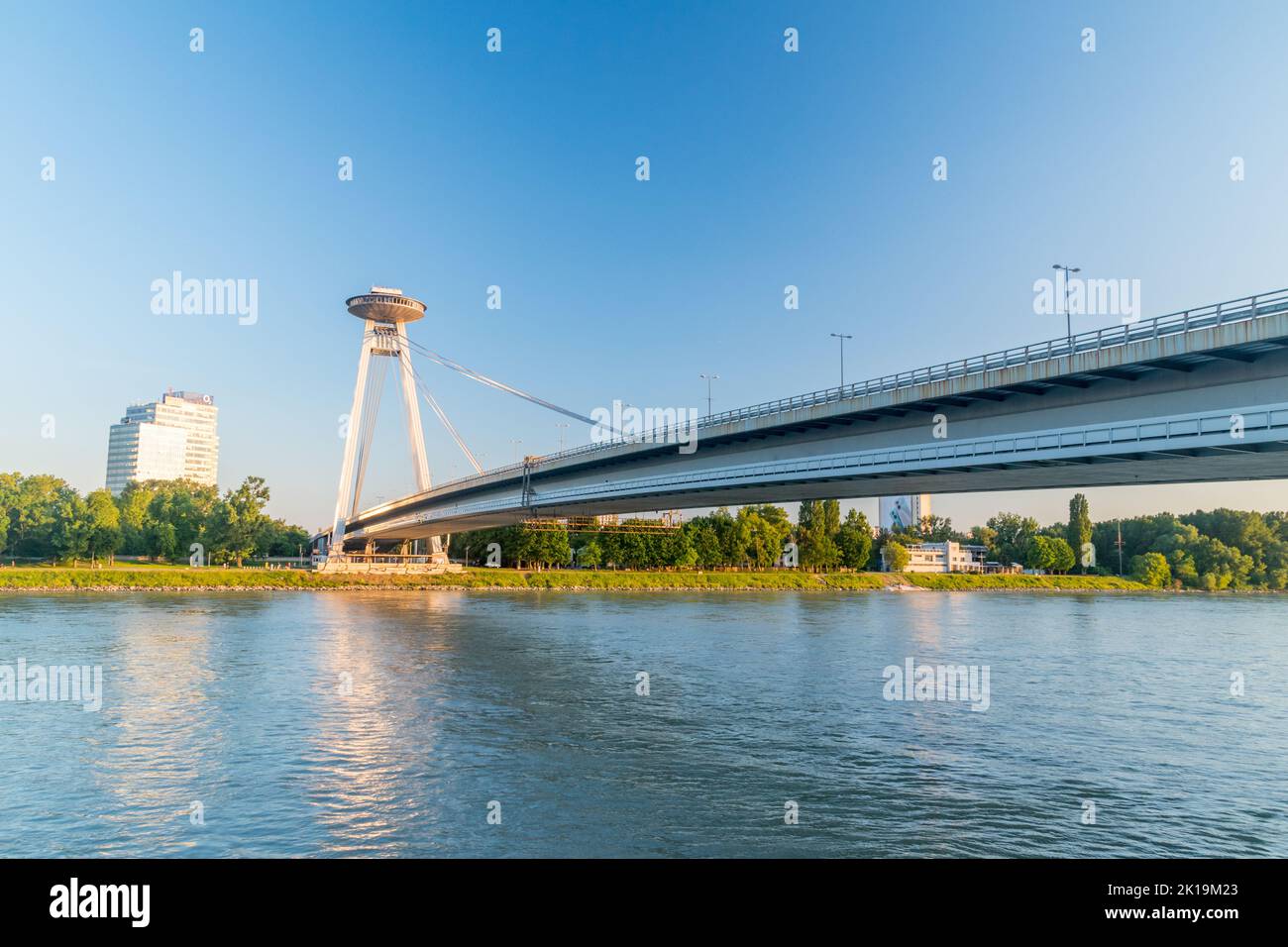 Bratislava, Slovakia - May 31, 2022: Sunset view on Most SNP (Bridge of ...
