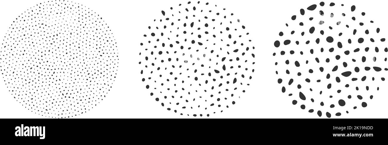 set of dotted circular abstract background design elements, vector ... set of dotted circular abstract background design elements, vector ...